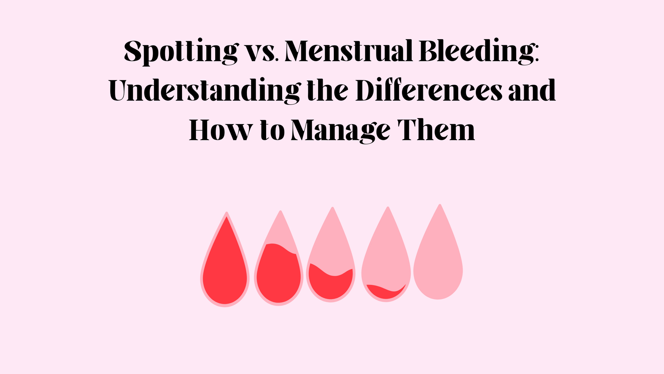 Spotting vs. Menstrual Bleeding: Understanding the Differences and How – The Girls Company